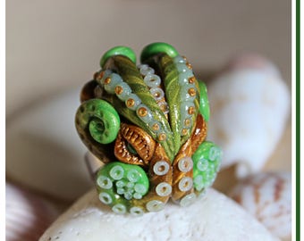 Octopus ring | Etsy