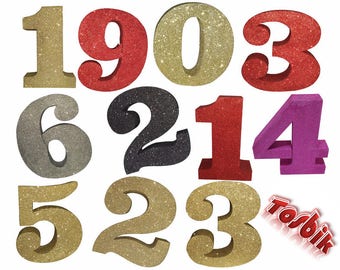 Styrofoam numbers | Etsy