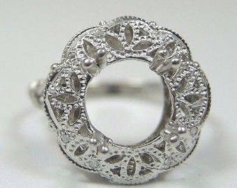 Antique Vintage Engagement Ring Setting Mounting Mount