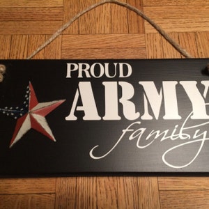 Army Signs Military Sign Proud Army family family sign