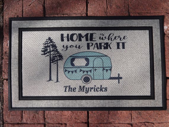 Camper Door Mat Personalized Doormat Custom Doormat