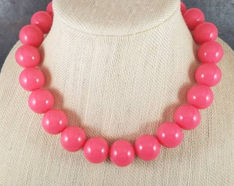 Big bead necklace | Etsy