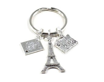 Paris keychain | Etsy