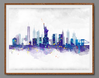 New york skyline | Etsy