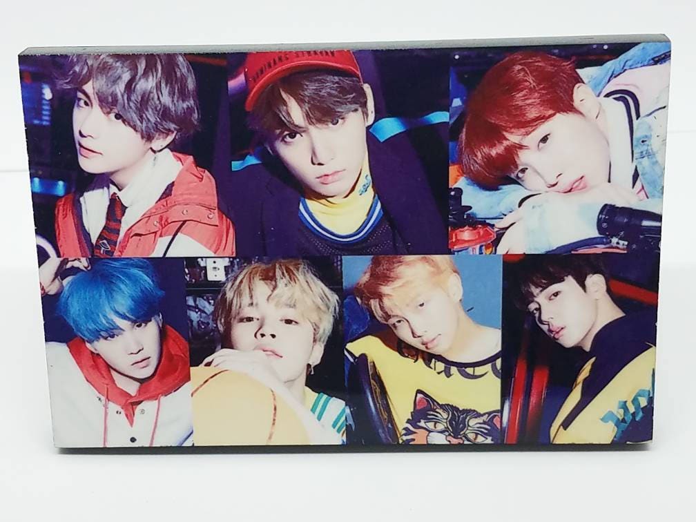 KPOP BTS Frame BTS Table Top Wood Frame Bangtan Boys V Jimin
