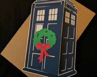 Tardis Snowflake Cross Stitch Border Pattern from Doctor Who