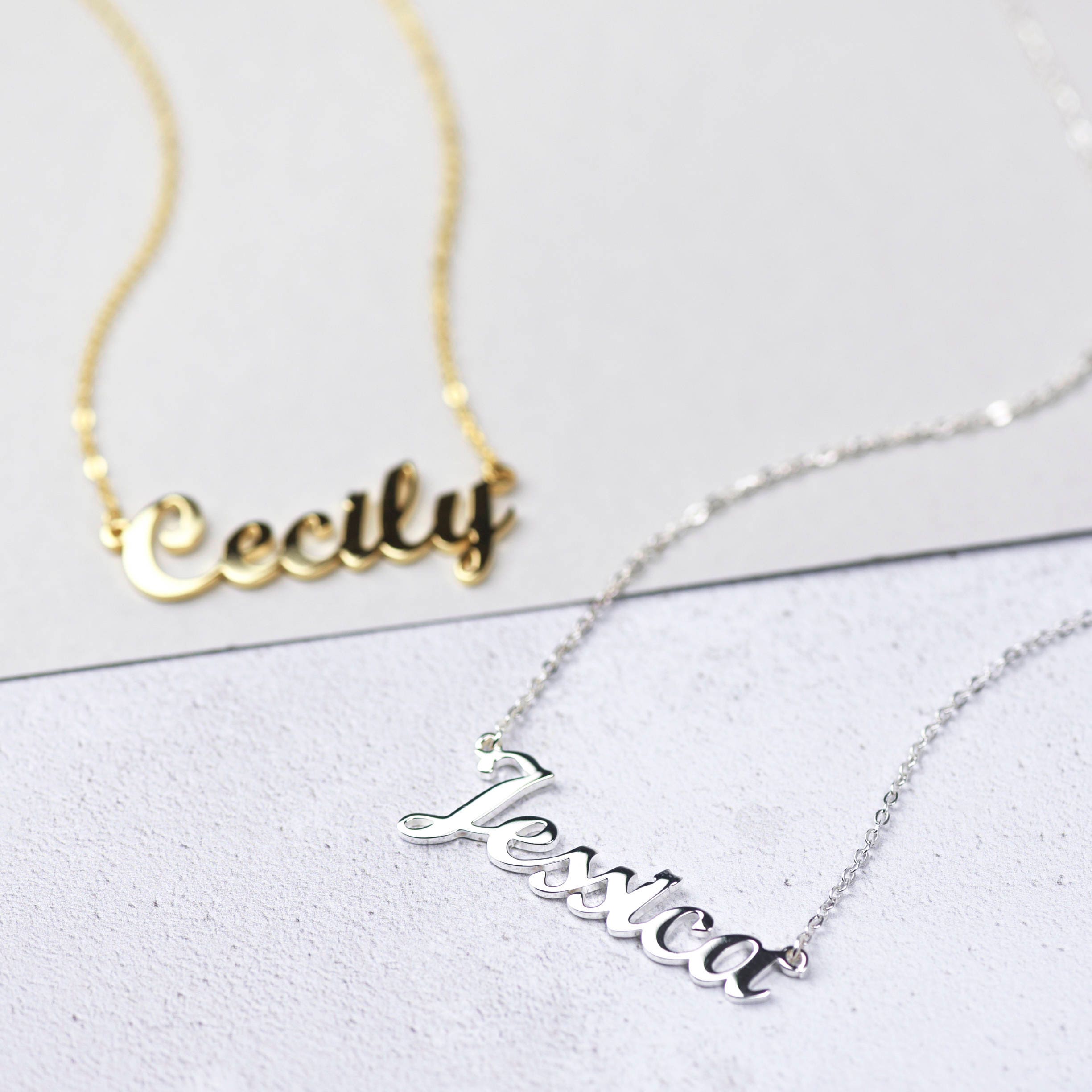 Sterling Silver Name Necklace Personalised Name Necklace