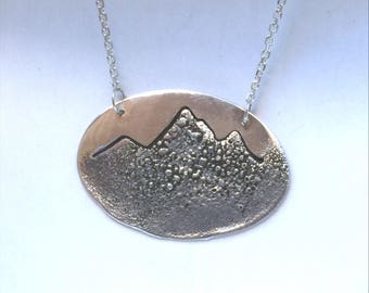 Silver Mountain jewelry silver pendant Jeweled
