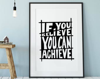 Positive posters | Etsy