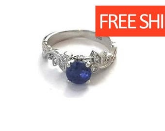 Sapphire ring | Etsy