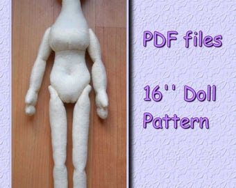 Doll body pattern | Etsy