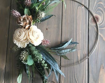 Modern wreath | Etsy