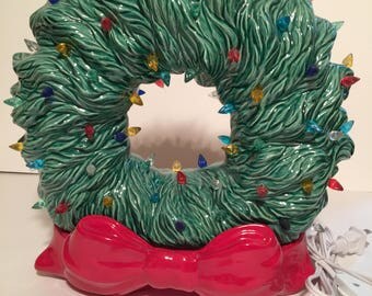 Ceramic wreath | Etsy