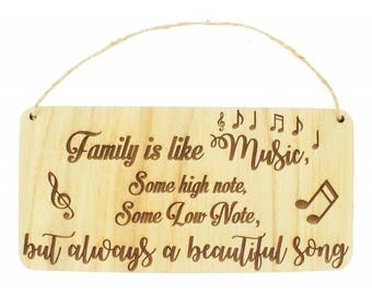 Family is like music | Etsy