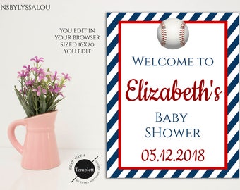 Baseball baby shower | Etsy