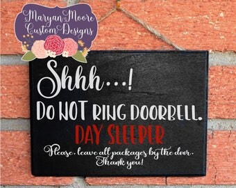Day sleeper sign | Etsy
