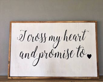 I cross my heart | Etsy