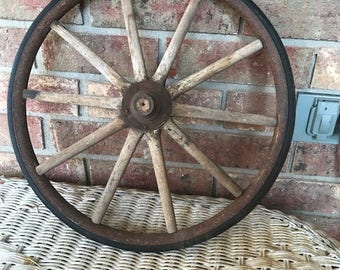Wooden wagon wheel | Etsy