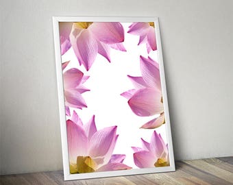 Lotus flower print | Etsy