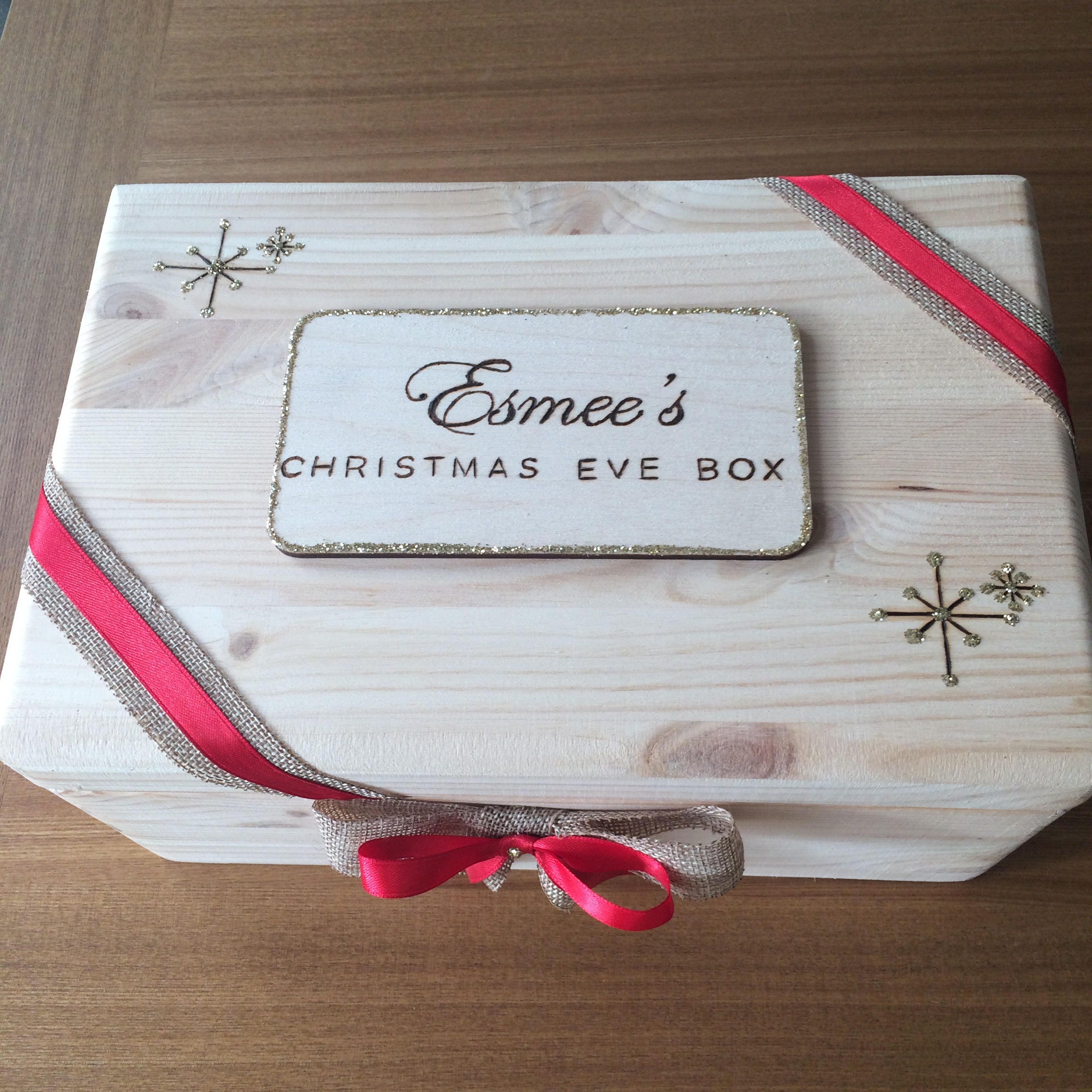 Bespoke Christmas Eve Treat Box Medium Sized Personalised bespoke-christmas-eve-treat-box-medium-sized-personalised