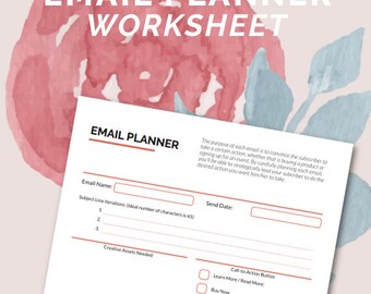 Email List Template Newsletter Sign Up Form Digital PDF