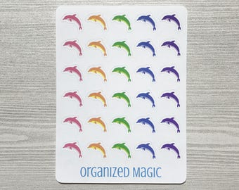 Dolphin sticker | Etsy