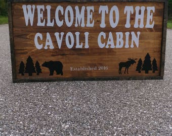 Cabin signs | Etsy