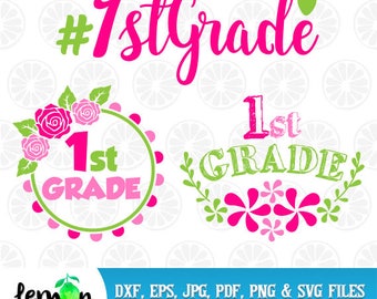 1st grade svg | Etsy
