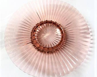 Vintage pink glass | Etsy