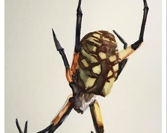 Spider painting | Etsy