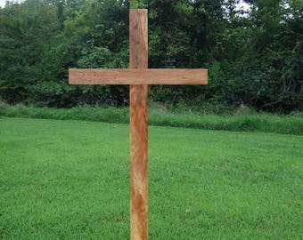 Standing wood cross | Etsy