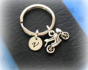 Motorcycle keychain | Etsy