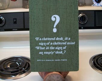 Funny desk sign | Etsy