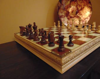 Stone chess set | Etsy