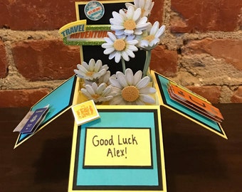 Pop up box card | Etsy