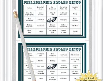 Super bowl bingo | Etsy