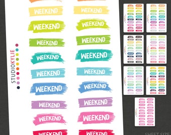 Weekend stickers | Etsy