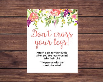 Don't cross your leg | Etsy