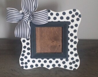 Polka dot frame | Etsy