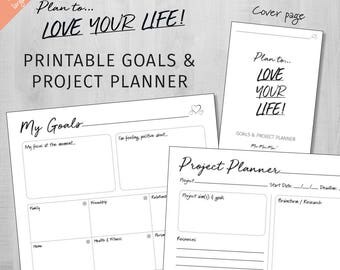 Goal planner | Etsy