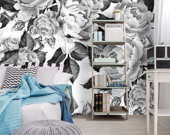 Black wallpaper | Etsy