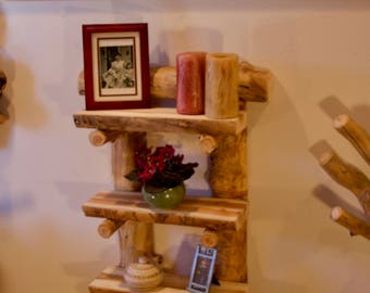 Log shelf | Etsy
