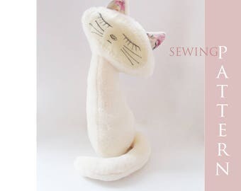 Cat plush pattern | Etsy