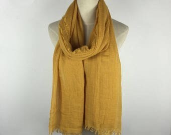 Yellow scarf | Etsy
