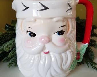 Santa pitcher | Etsy