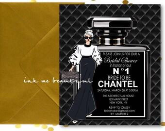 Chanel invitations | Etsy