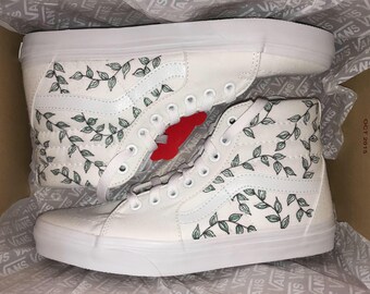 Embroidered vans | Etsy