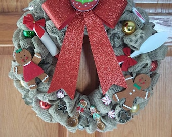 Gingerbread wreath | Etsy
