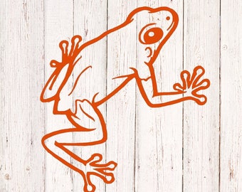 Frog vinyl decals | Etsy