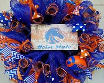 Broncos wreath | Etsy